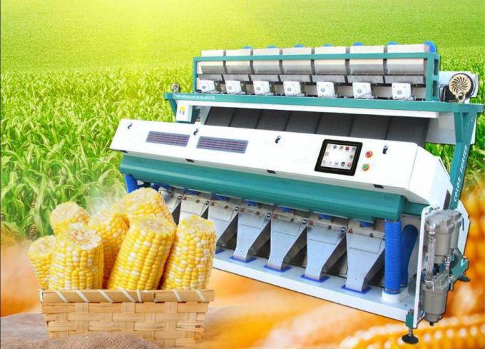 Intelligent Grain Color Sorter , RGB CCD Optical Sorting Machine