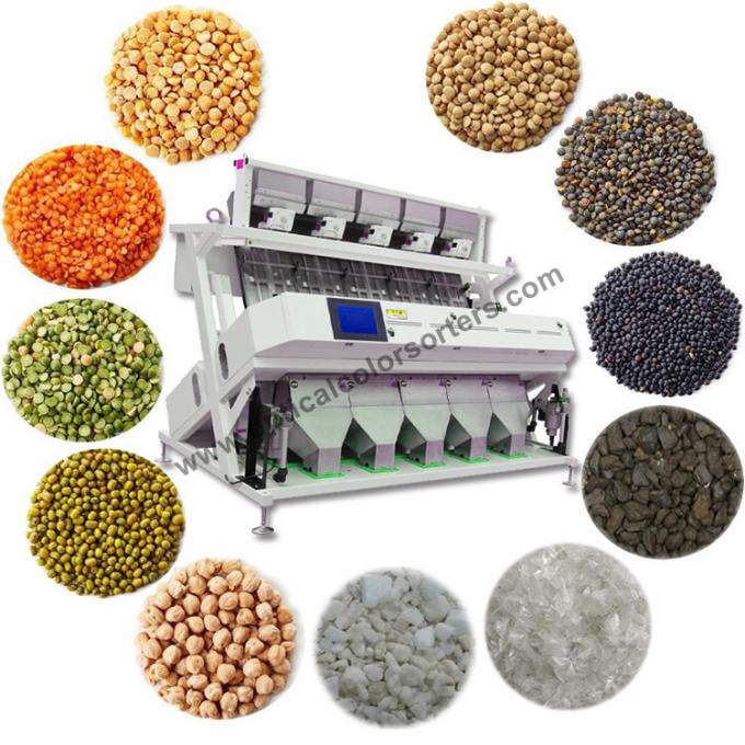 One Key Intelligent Chute Sorter , Full Color CCD Camera Color Sorter