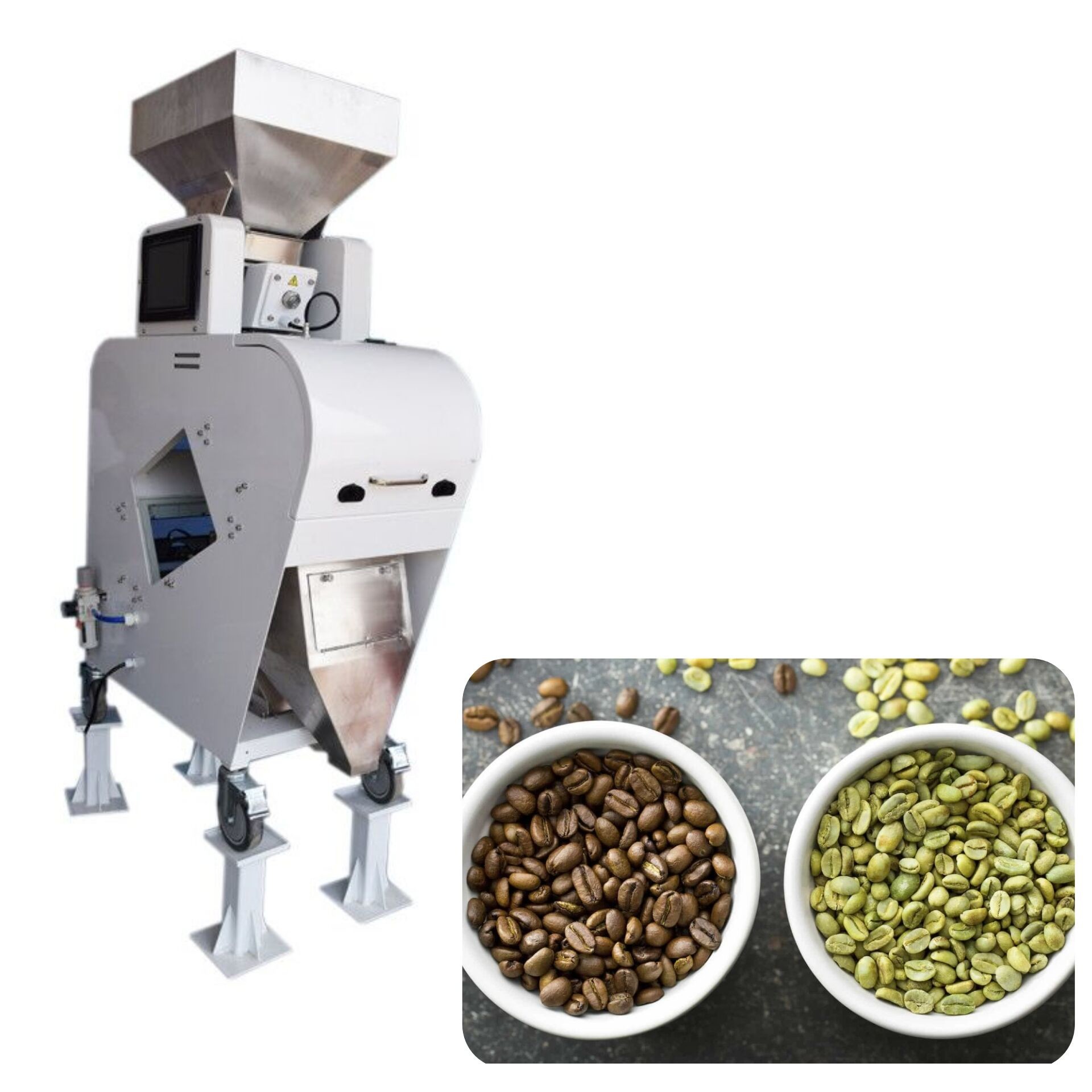 Japan CCD sensor 54-Megapixel Camera Coffee Bean Color Sorting Machine